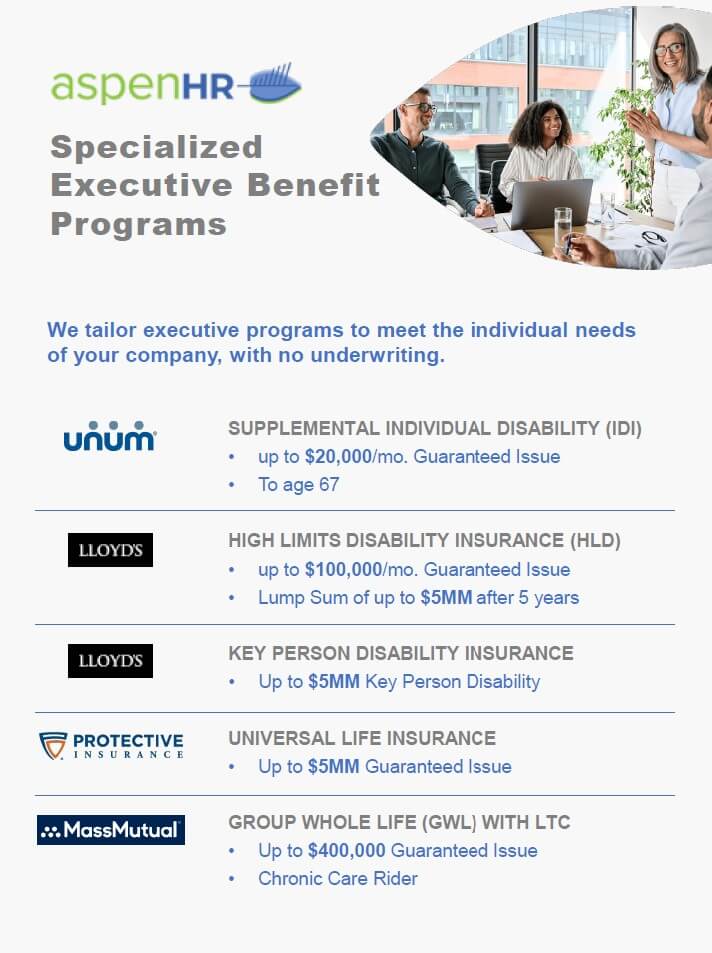 Aspen Executive Benefit Summary – Aspen HR